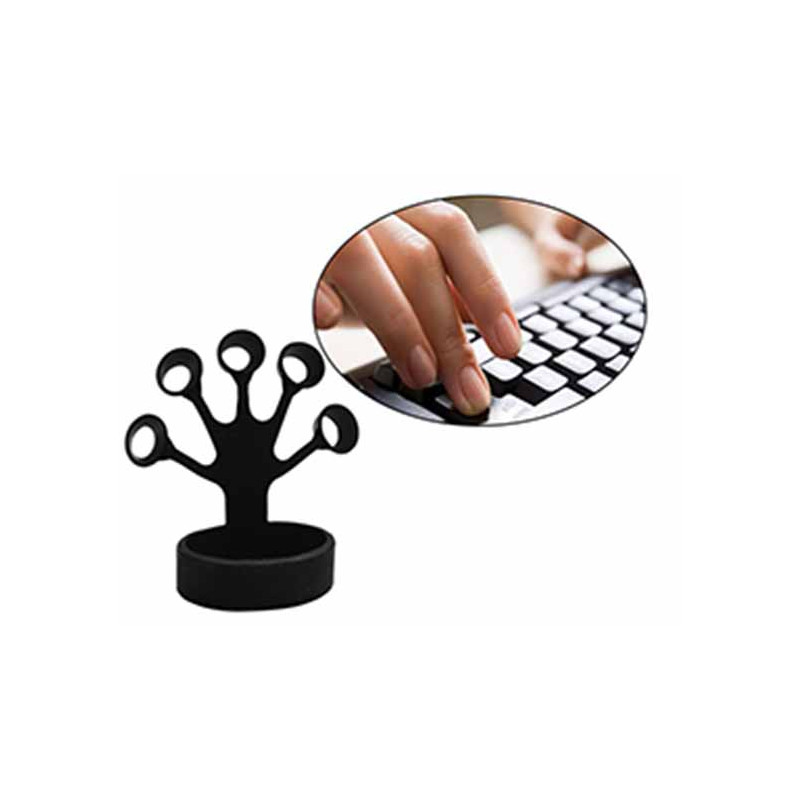 Rubber Finger Stretcher Black each