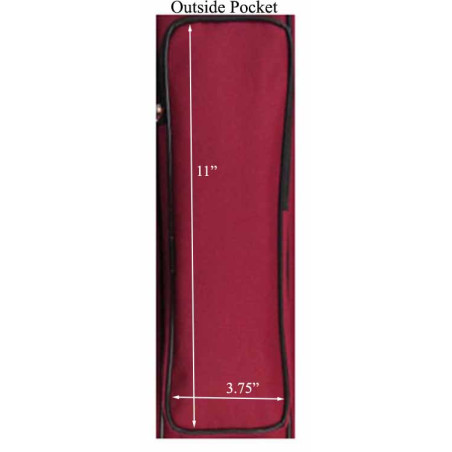 SWORD/BROADSWORD CARRYING CASE 43"X5" Red