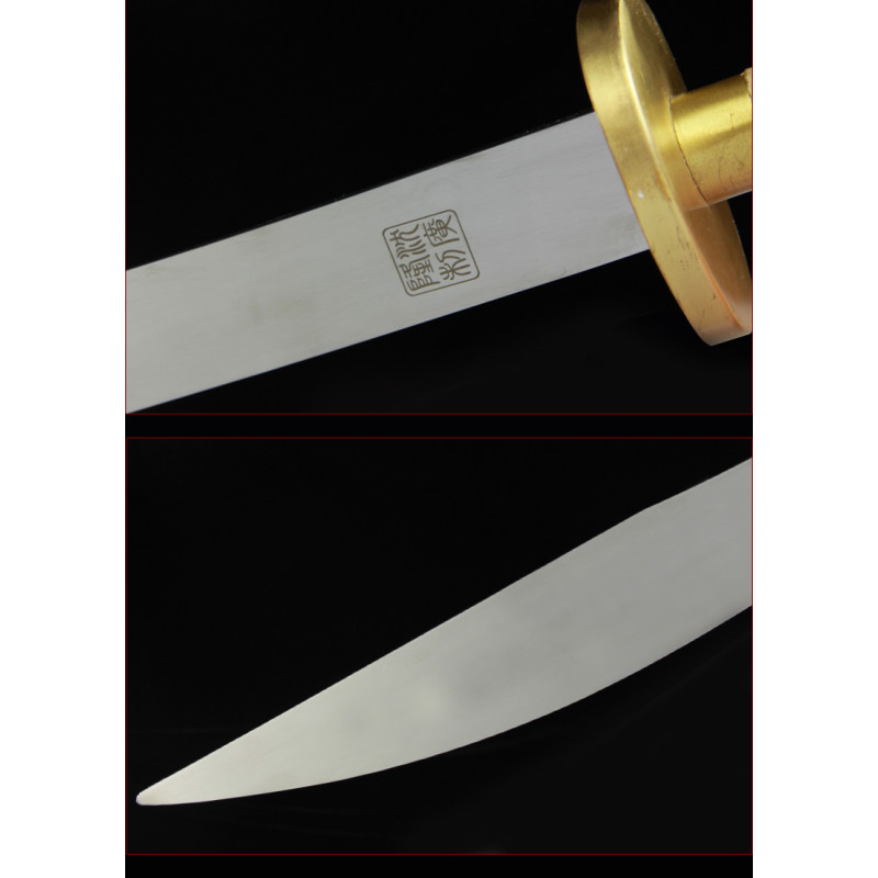 Spring steel double broadswords