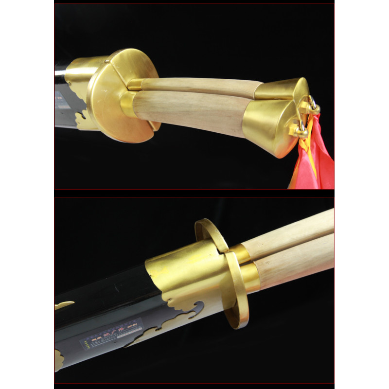 Spring steel double broadswords