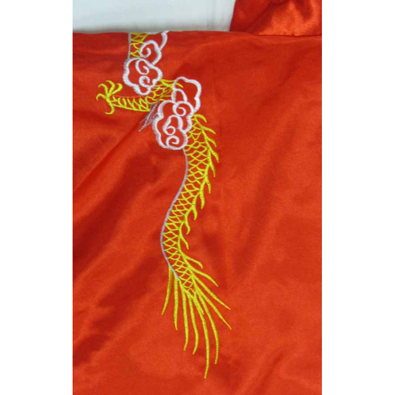 WUSHU UNIFORM red WITH GOLD DRAGON